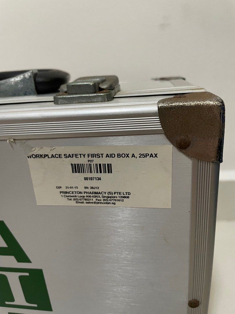 Workplace Safety First Aid Box, Health & Nutrition, Medical Supplies ...