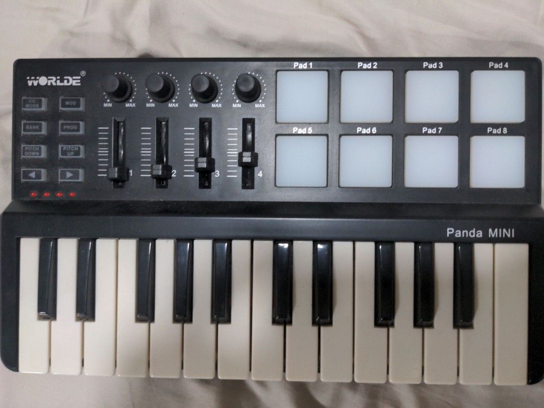 WORLDE panda 25-Key Midi Keyboard, Hobbies & Toys, Music & Media ...