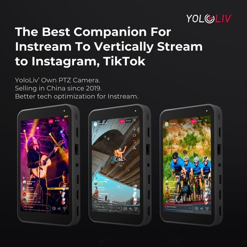 YoloLiv Verticam 1080p Vertical Live Streaming PTZ Camera with 12x ...