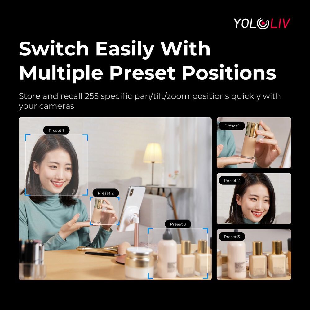 YoloLiv Verticam 1080p Vertical Live Streaming PTZ Camera with 12x ...
