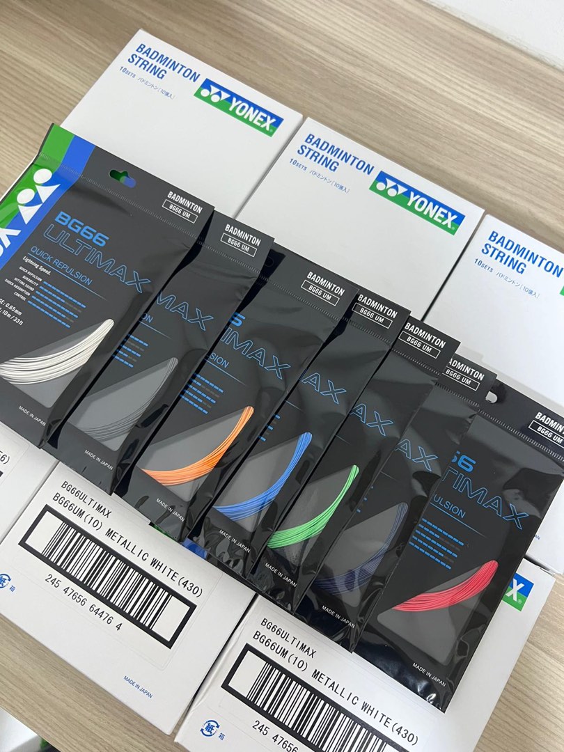 Yonex String BG66Ultimax, Sports Equipment, Sports & Games, Racket ...