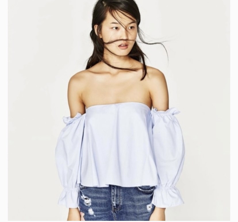 Zara convertible top, Women's Fashion, Tops, Others Tops on Carousell