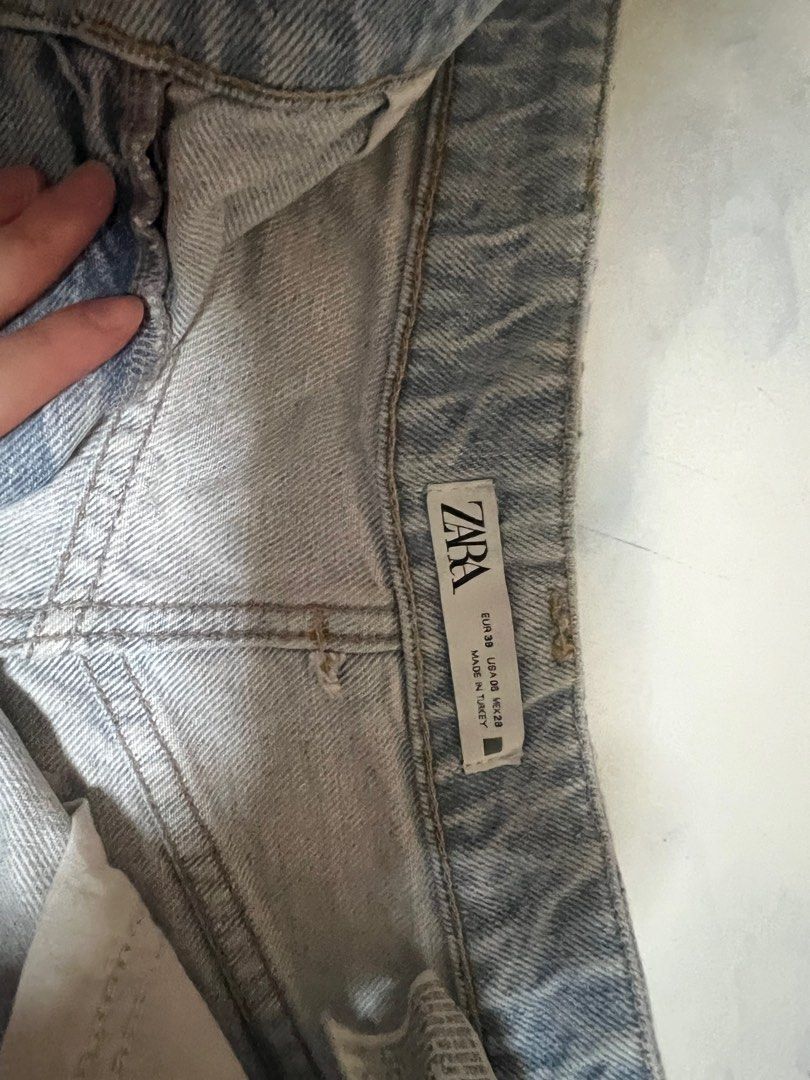 Zara high waist denim shorts, Women's Fashion, Bottoms, Shorts on Carousell