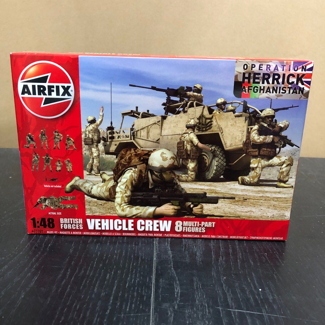 1/48 Airfix British Vehicle Crew Figures Model Kit, Hobbies & Toys ...