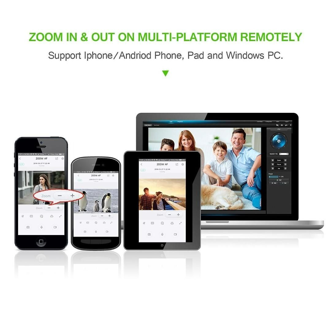 1602) SV3C SECURITY CAMERA, FULL HD 1080P POE(POWER OVER ETHERNET) IP ...