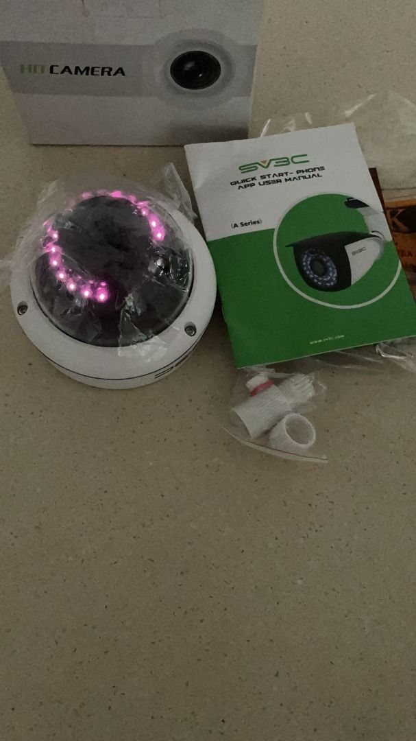 1602) SV3C SECURITY CAMERA, FULL HD 1080P POE(POWER OVER ETHERNET) IP ...