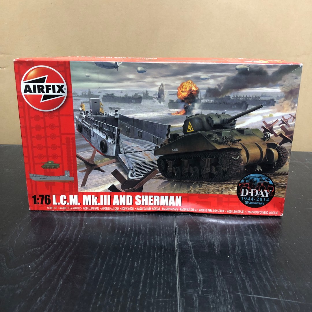 1/72 1/76 Airfix D-Day LCM Mk.III & Sherman Model Kit, Hobbies & Toys ...