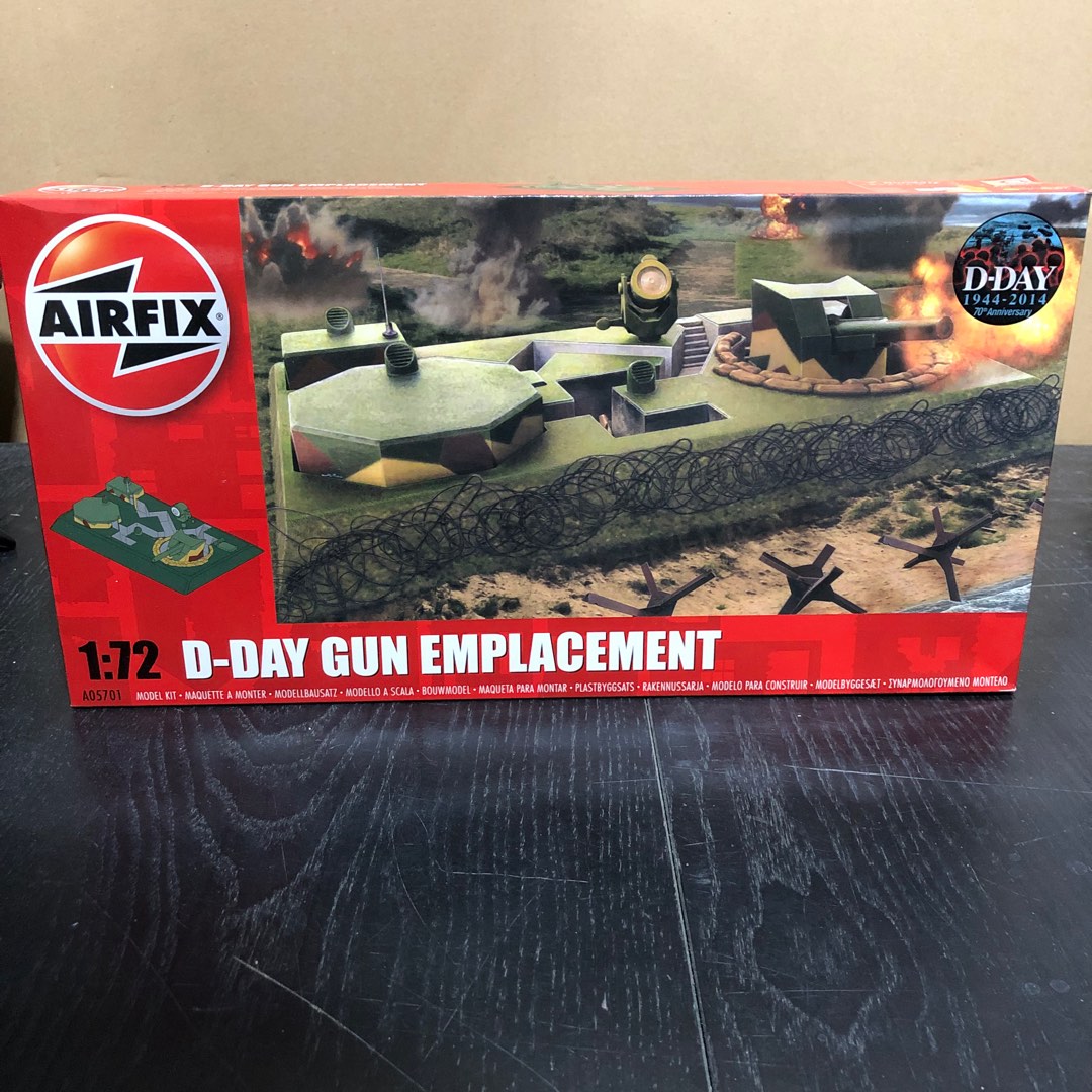 1/72 Airfix WWII German D-Day Gun Emplacement Atlantic Wall Model Kit ...