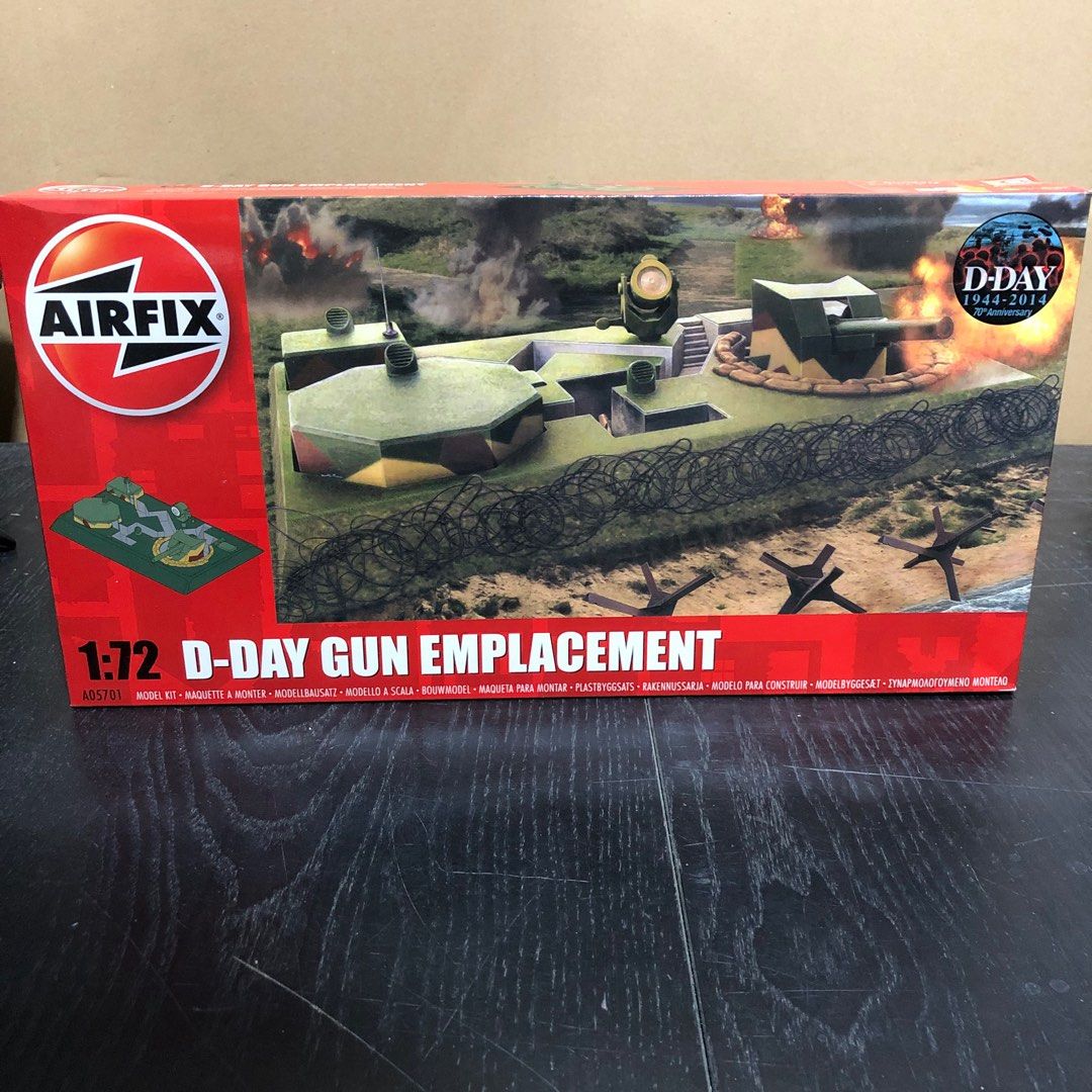 1/72 Airfix WWII German D-Day Gun Emplacement Atlantic Wall Model Kit ...