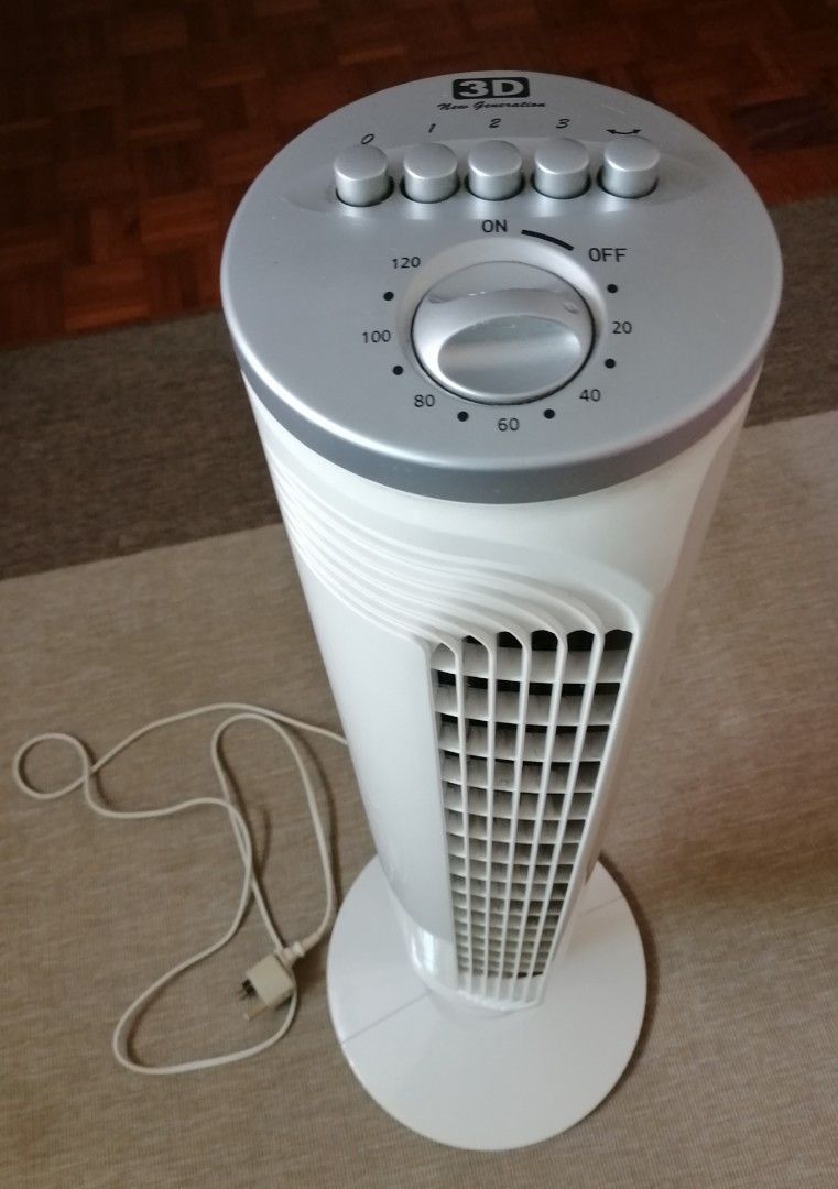 3D New Generation Tower Fan, Furniture & Home Living, Lighting & Fans ...