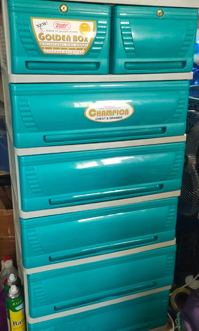 6-Layer Durabox Drawer Cabinet w/ Lock & Keys for Storage ...