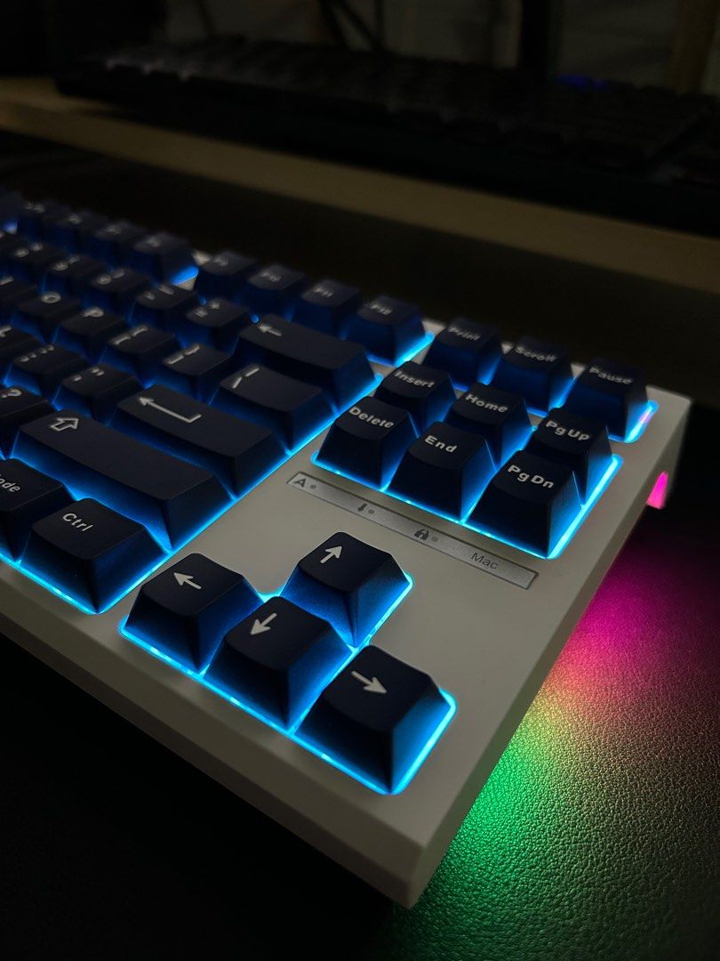 87% TKL custom mechanical keyboard (Navy blue keycaps), Computers ...