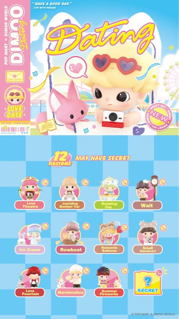 [ FULL CASE ] popmart dimoo dating series, Hobbies & Toys, Toys & Games ...