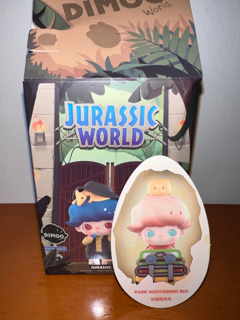 (賣/換) Popmart Dimoo Jurassic World 侏羅紀系列 Park Sightseeing Bus 樂園觀光車, 興趣 ...