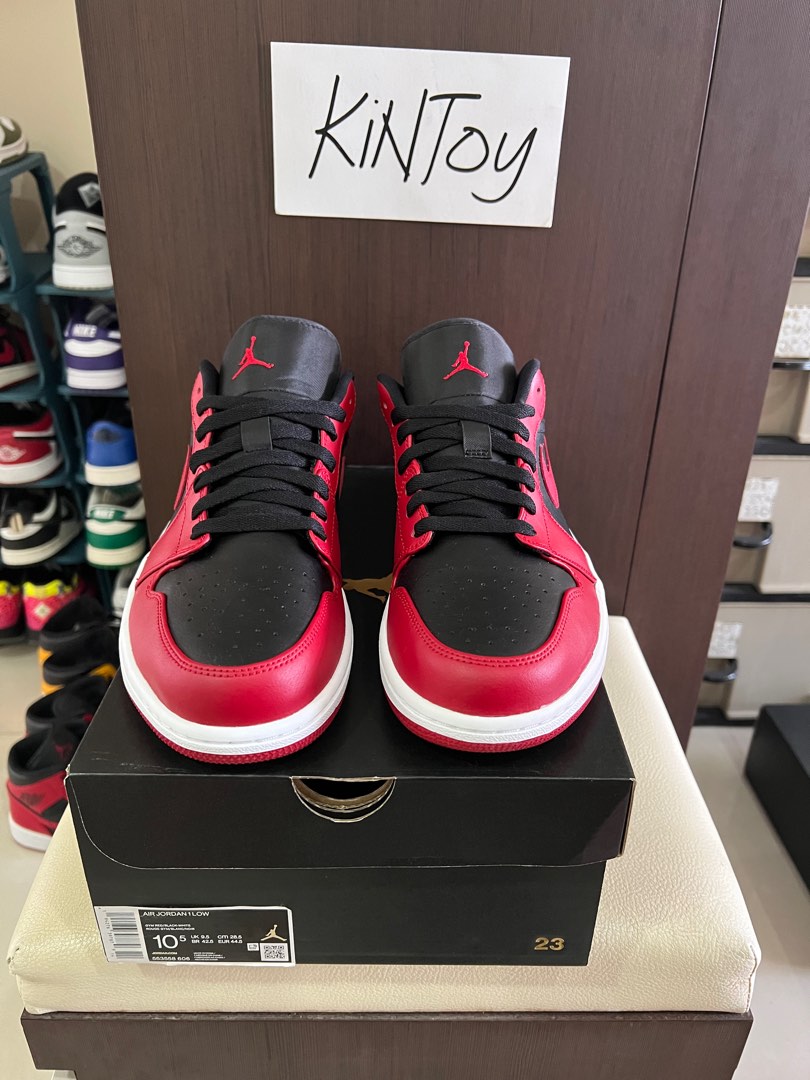 Air Jordan 1 Low Reverse Bred, Men's Fashion, Footwear, Sneakers on ...