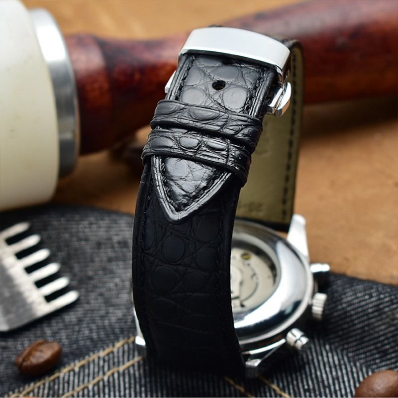 Alligator Watch Strap Genuine Alligator Leather Watch Strap for Rolex ...