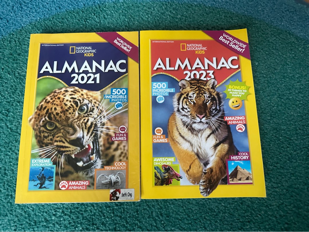 Almanac 2021 and 2023, Hobbies & Toys, Books & Magazines, Children's ...