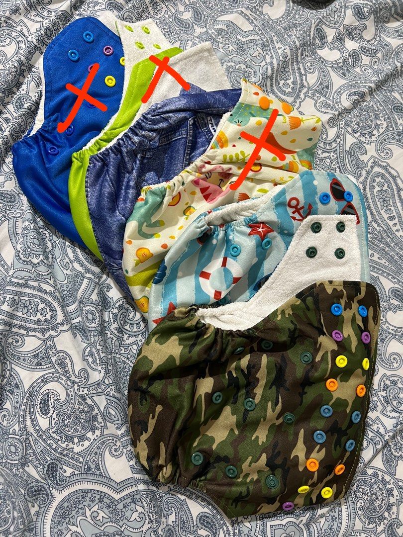 Alva Baby Cloth Diapers & Raf Raf Cloth Diapers with inserts , Babies ...