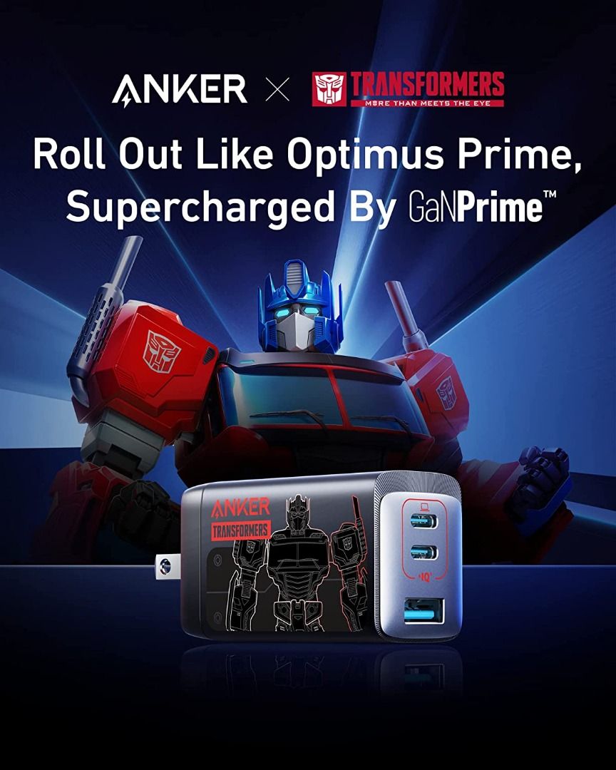 Anker 735 Charger(GaNPrime 65W) Transformers Edition, Mobile Phones ...
