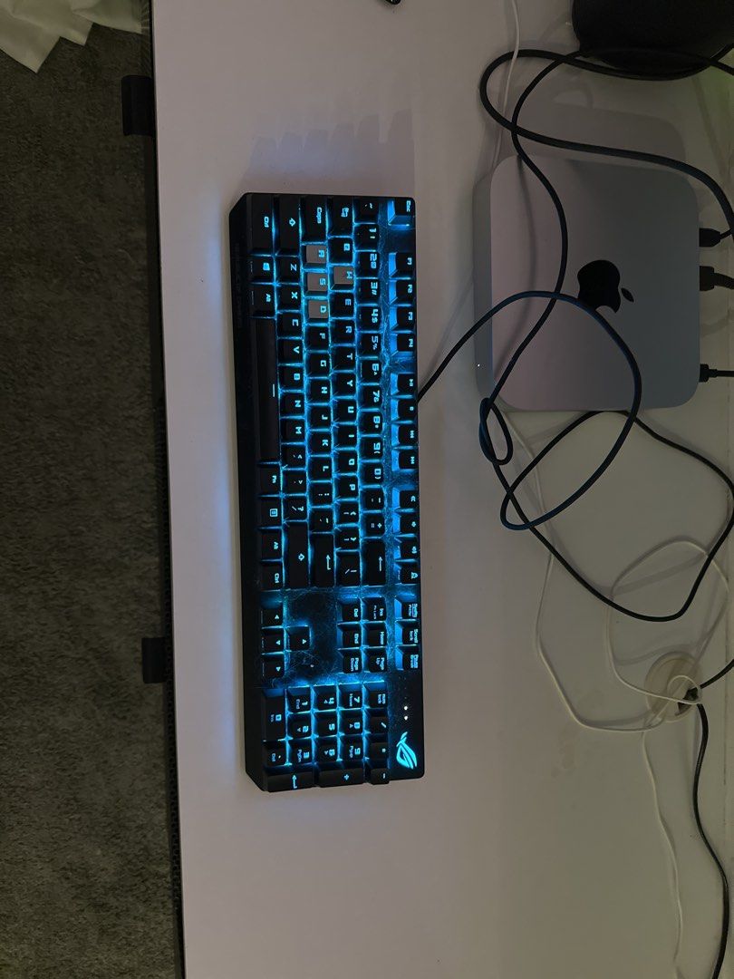 Asus ROG strike mechanic keyboard, Computers & Tech, Parts ...