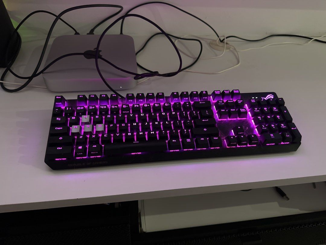 Asus ROG strike mechanic keyboard, Computers & Tech, Parts ...