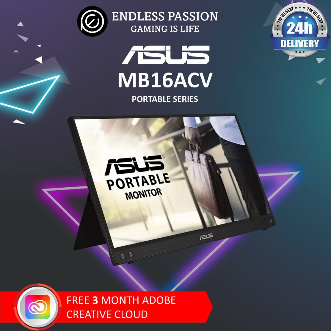 ASUS ZenScreen MB16ACV, Computers & Tech, Parts & Accessories, Monitor ...