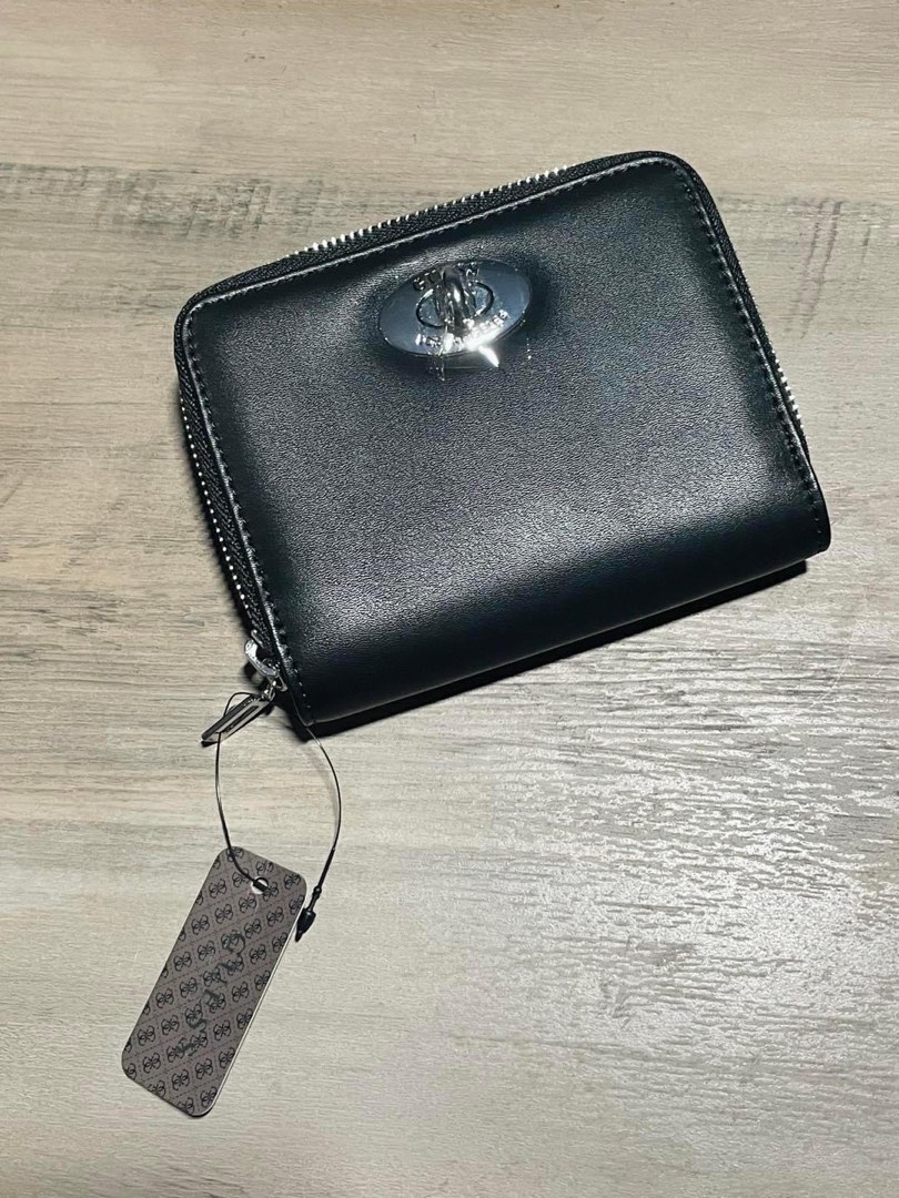 AUTHENTIC BLACK GUESS WALLET, Women's Fashion, Bags & Wallets, Wallets ...