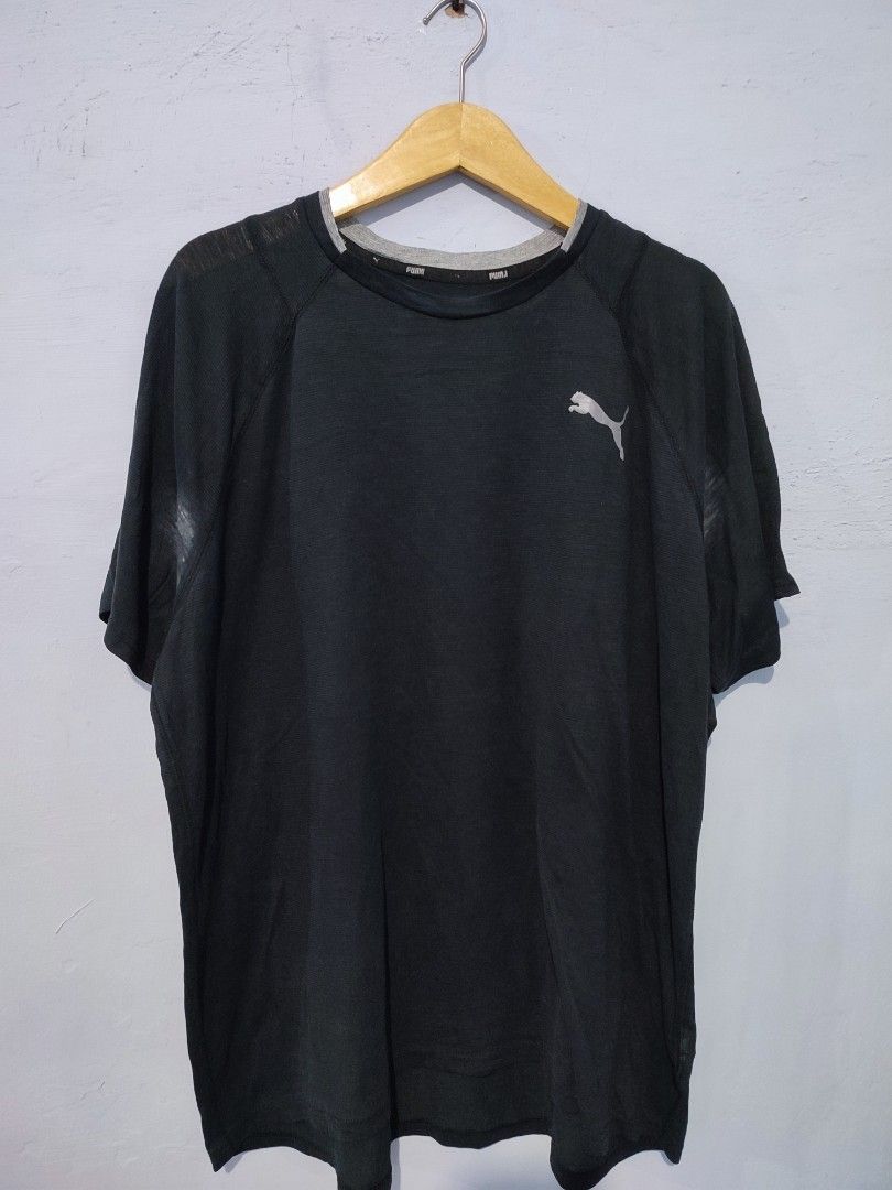 Baju puma original hitam pekat mines di ketek biasa itu, Olah Raga ...