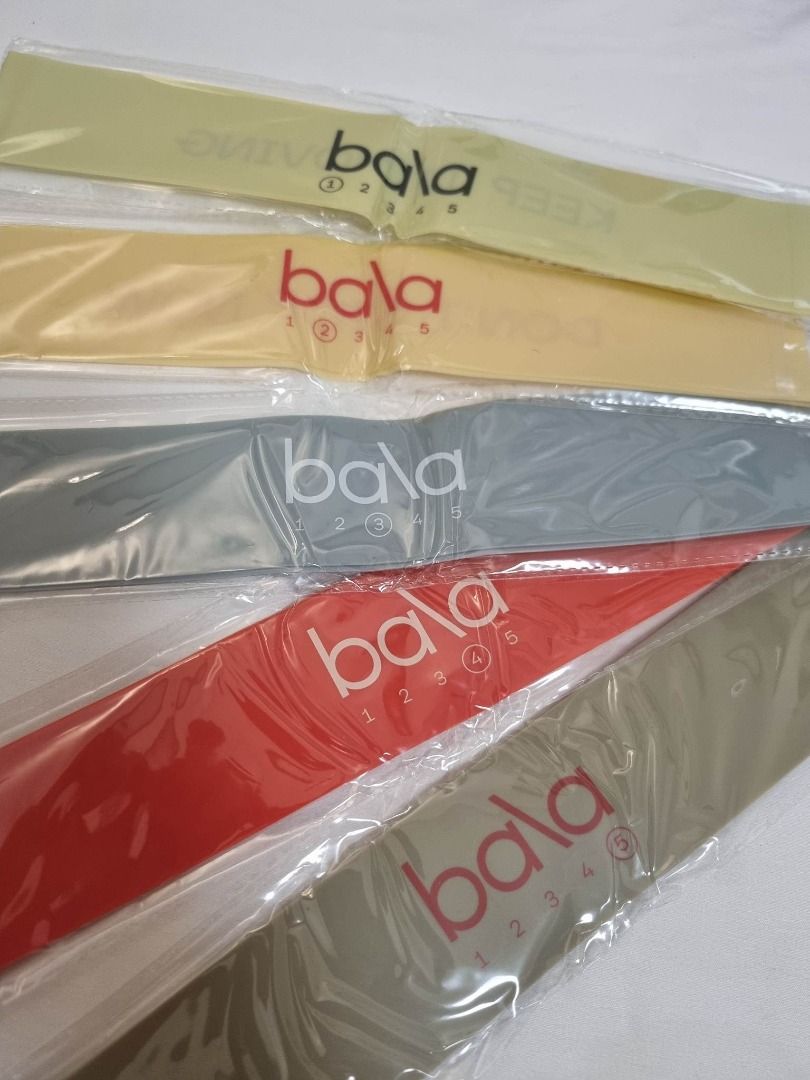 BALA Resistant Bands 5pcs | 5 levels of Resistance, Sports Equipment ...