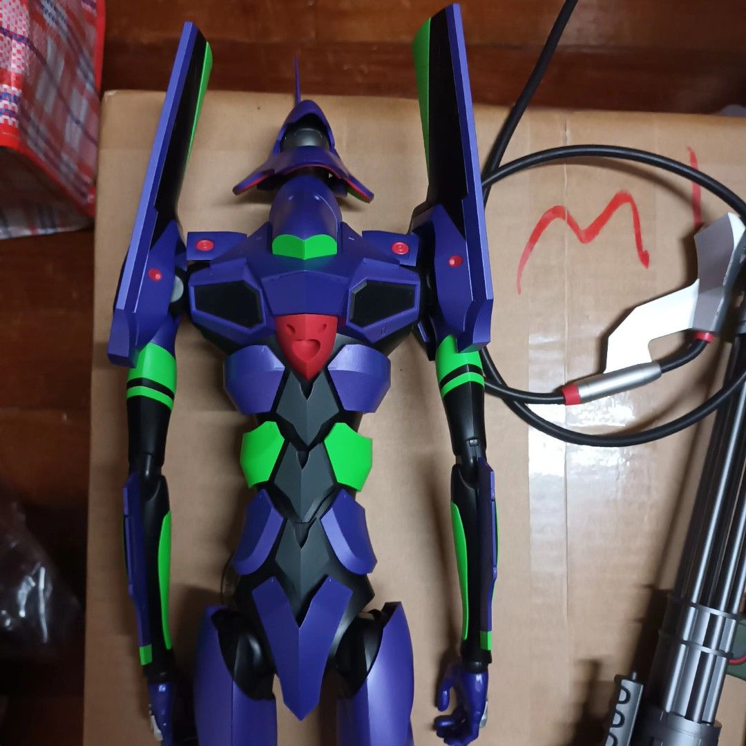 bandai meng eva 新世紀福音戰士 EVA-01 初號機 悦色版 超巨大 mega size, 興趣及遊戲, 玩具 & 遊戲類 ...