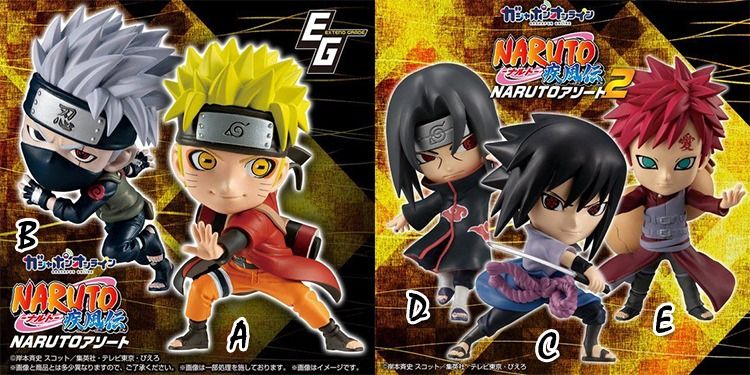 Bandai Naruto Shippuden Chibi Masters Set Original Chibi Naruto Chibi ...