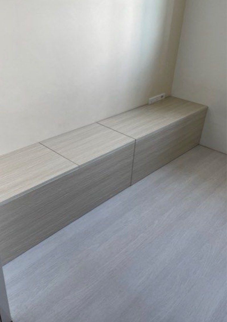 Bay window storage / cabinet, Furniture & Home Living, Furniture ...