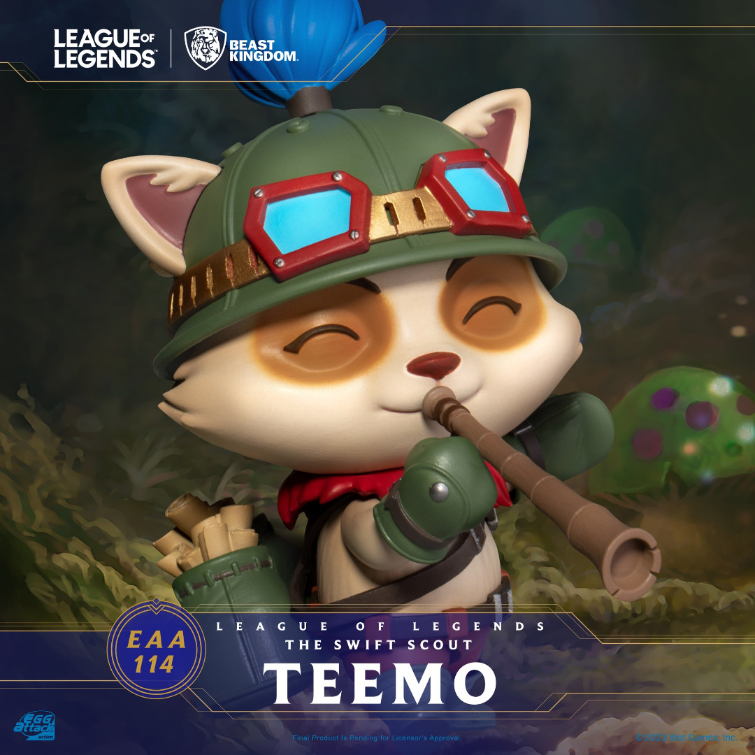 Beast Kingdom EAA-114 RIOT League of Legends The Swift Scout Teemo Egg Attack Action Figure ...