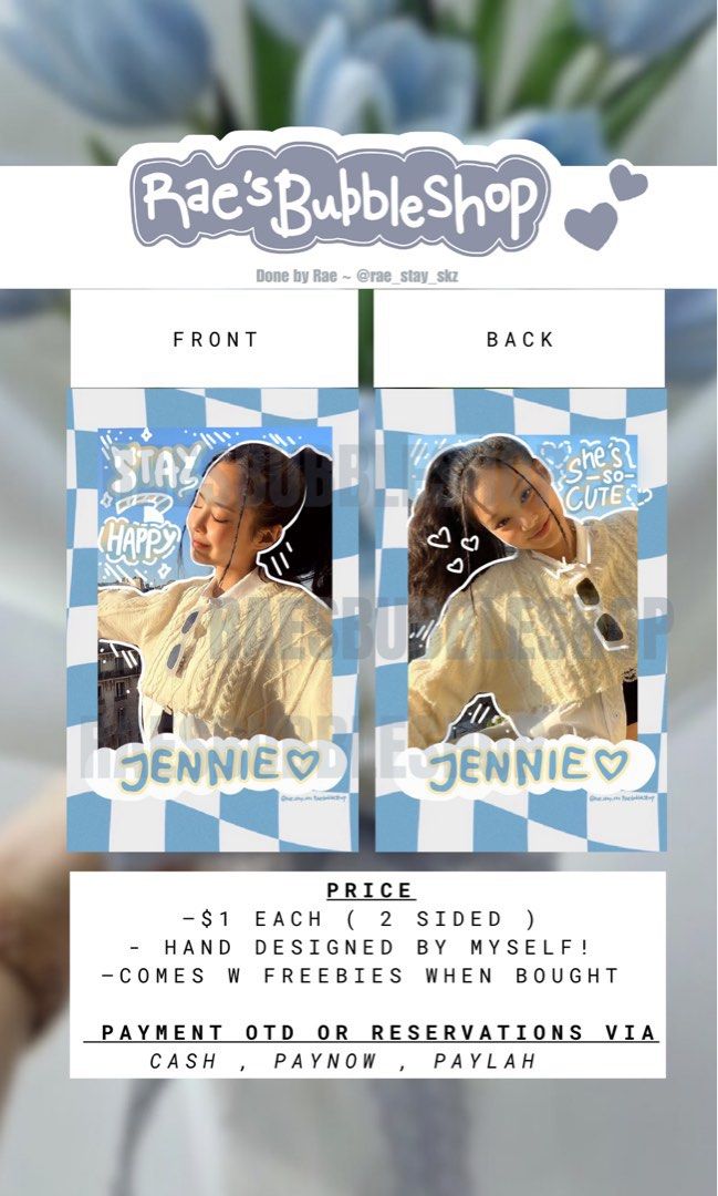 BLACKPINK Jennie photocard !, Hobbies & Toys, Memorabilia ...