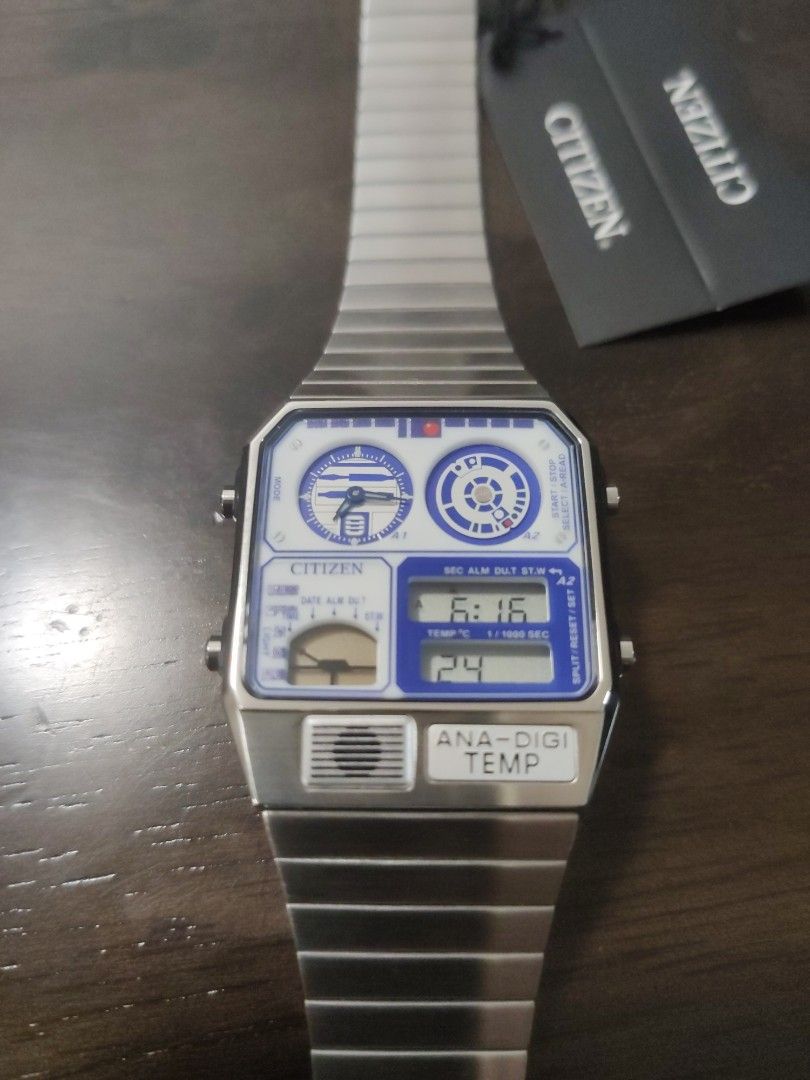 BNIB Citizen ANA-DIGI TEMP Star Wars R2-D2 JG2117-51, Luxury, Watches ...