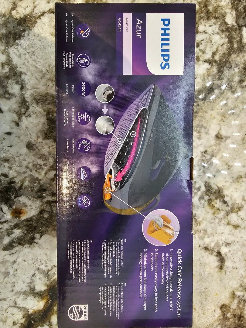 BNIB Philips Azur Steam Iron, TV & Home Appliances, Irons & Steamers on ...