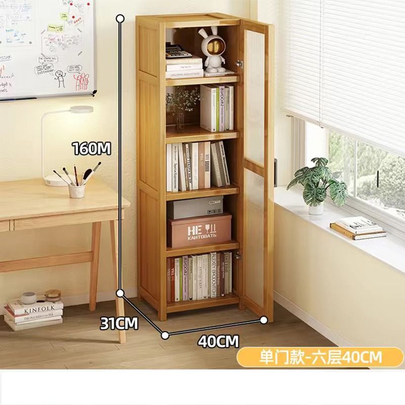 Book Cabinet Bamboo Bookcase Multi Storey Storage Cabinet, Furniture ...