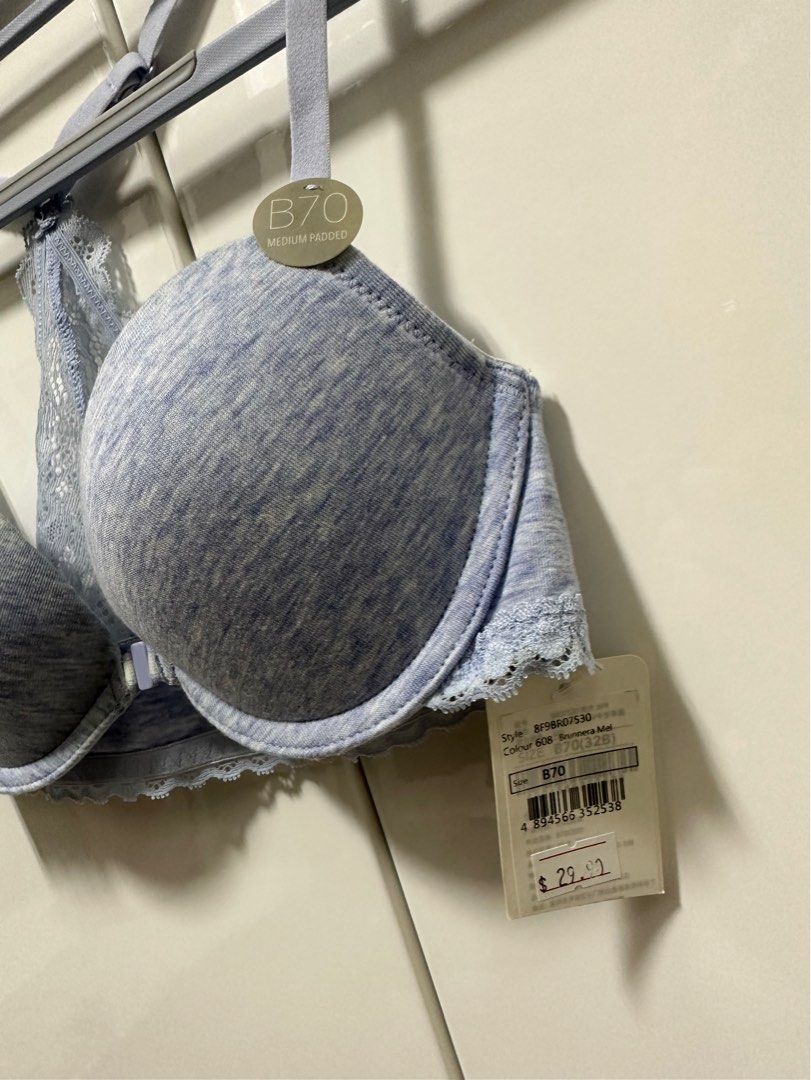Bra | 6ixty8ight| Blue Lace | B70, Women's Fashion, New Undergarments & Loungewear on Carousell