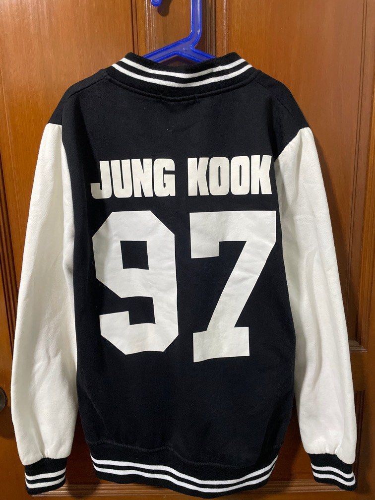 BTS JUNGKOOK Varsity Jacket, Women's Fashion, Coats, Jackets and ...