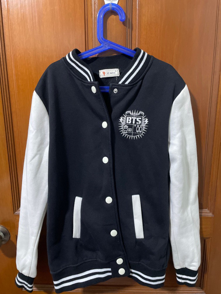 BTS JUNGKOOK Varsity Jacket, Women's Fashion, Coats, Jackets and ...