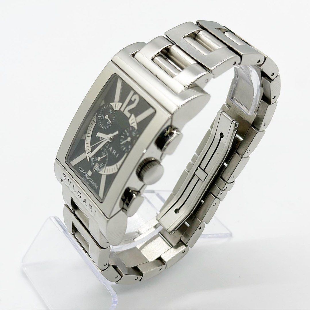 BVLGARI Rettangolo Chronograph, Luxury, Watches on Carousell