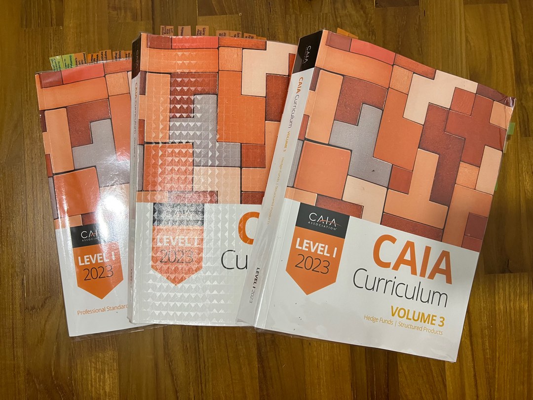 CAIA Curriculum Level 1 2023 Volume 1 to 3 textbook, Hobbies & Toys ...