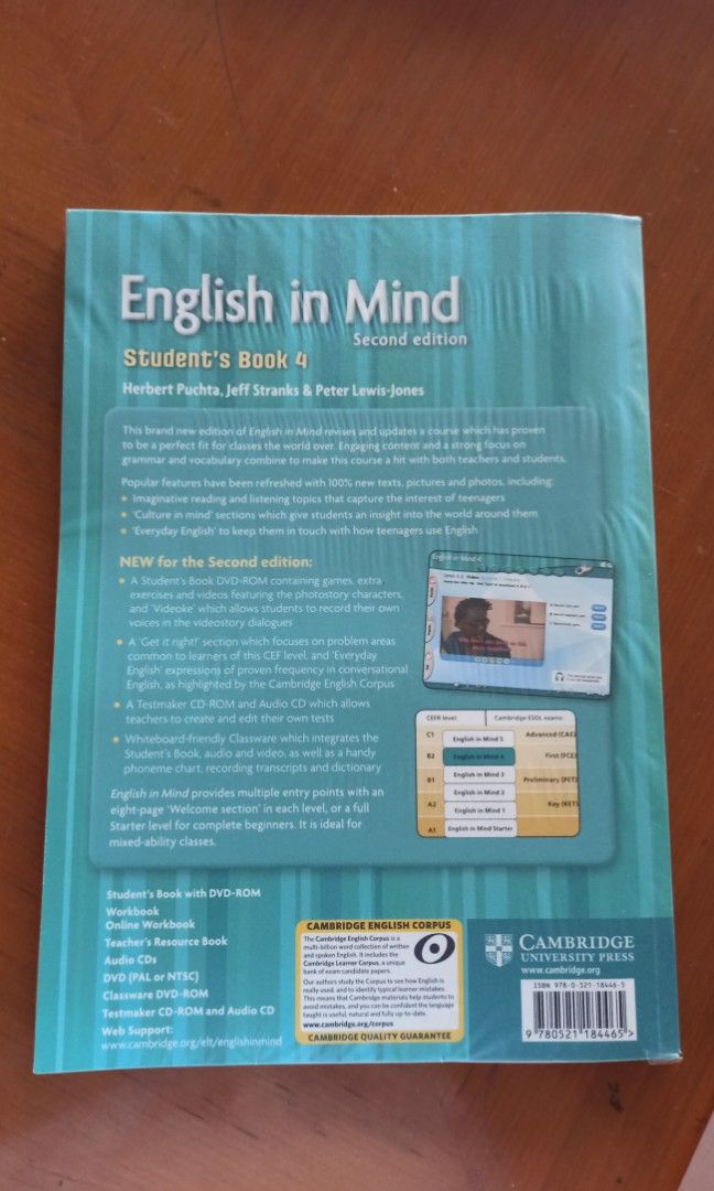 Cambridge English in Mind Student Book SMA, Buku & Alat Tulis, Buku ...