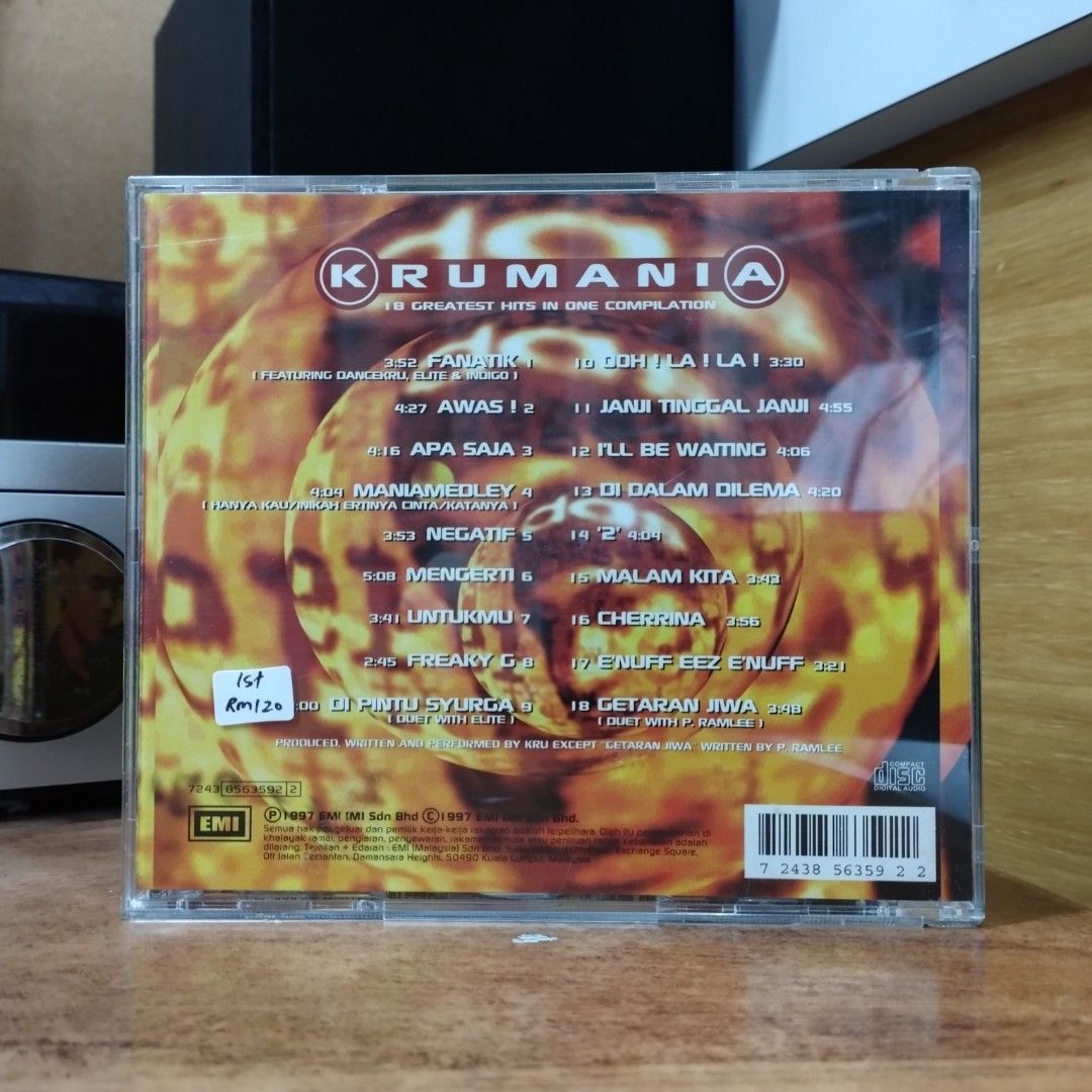 (CD) KRUMANIA 18 GREATEST HITS IN ONE COMPILATION , Hobbies & Toys ...