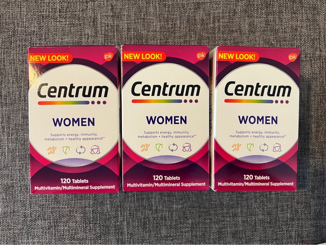 Centrum Women Multivitamin / Multimineral supplement 120 tablets ...