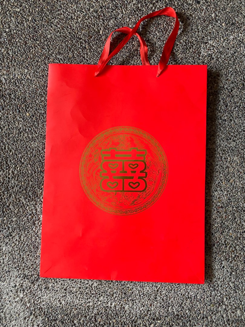 Chinese tinghun paper bag (1 pc), Hobbies & Toys, Stationary & Craft ...