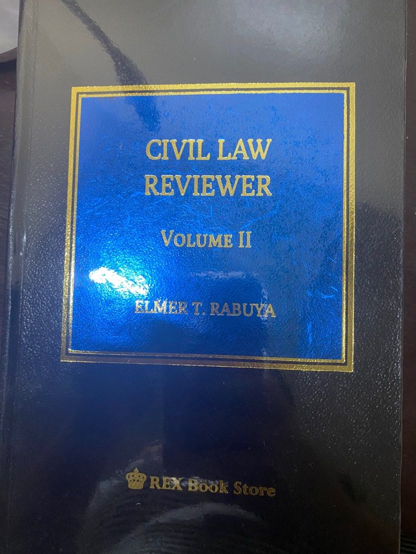 Civil Law Reviewer Rabuya, Hobbies & Toys, Books & Magazines, Textbooks ...
