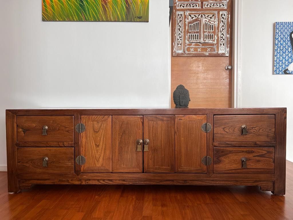 Classic Oriental Design TV console, Furniture & Home Living, Furniture ...