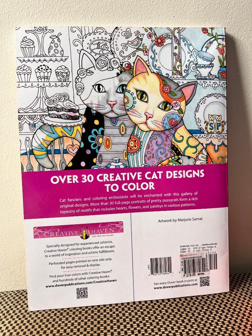 Creative Cats Coloring Book on Carousell
