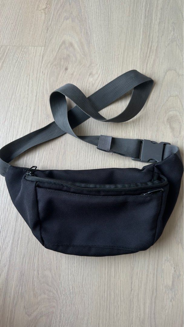Cross Body Bags (Across Torso) - Black and Recycled Canvas, Women's ...